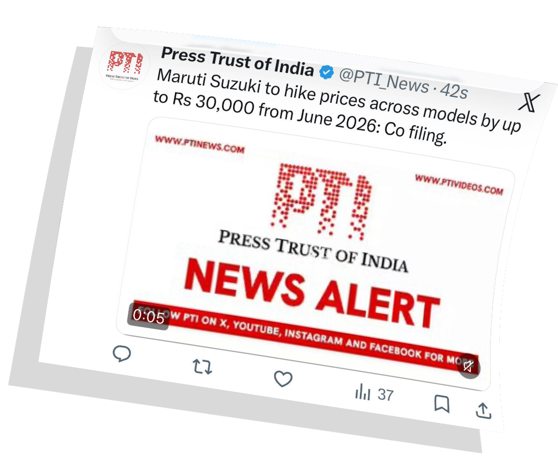 Maruti Suzuki Cars Price Hike June 2026 | Save Up to ₹30,000*